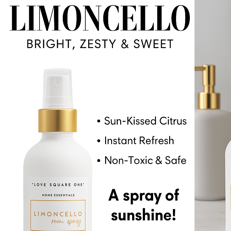 Limoncello Room Spray, Bright Lemon Vanilla – Love Square One